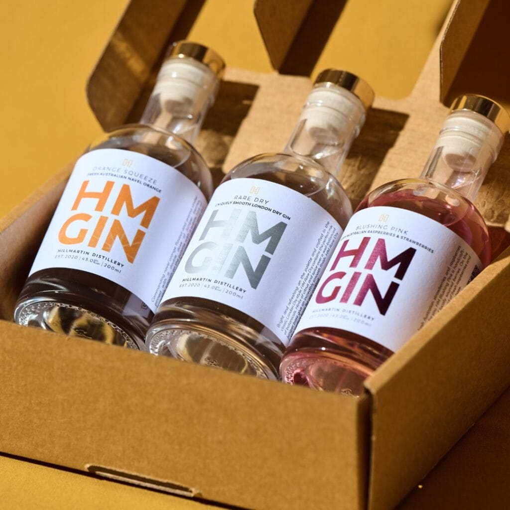 HM Gin Gift Pack | 3 x 200ml | Hillmartin Gin Distillery